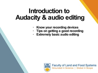 Audacity | PPT