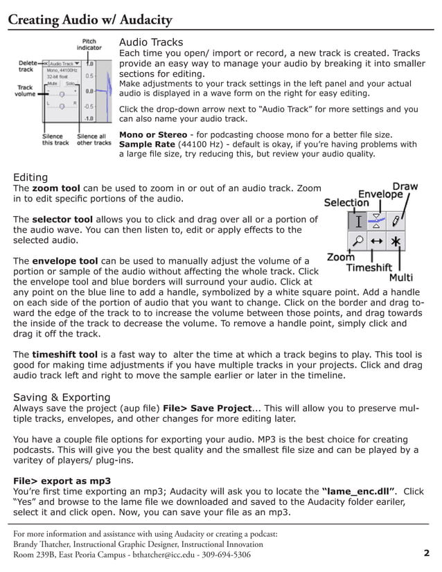 Audacity Basics | PDF | Digital Audio | Computer Software and Applications