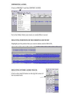 Audacity instructions | DOC