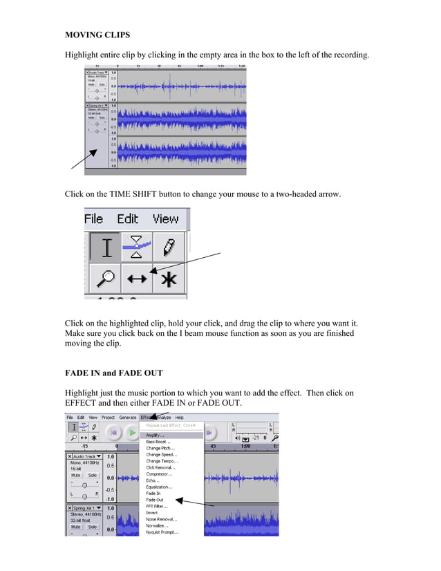 Audacity instructions | DOC