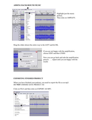 Audacity instructions | DOC