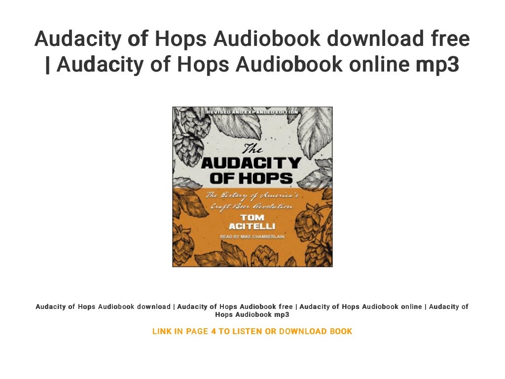 The book of audacity download - vtpase