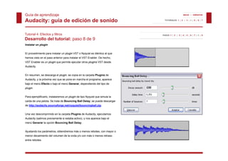 Audacity tutorial4 efectos_y_filtros | PDF