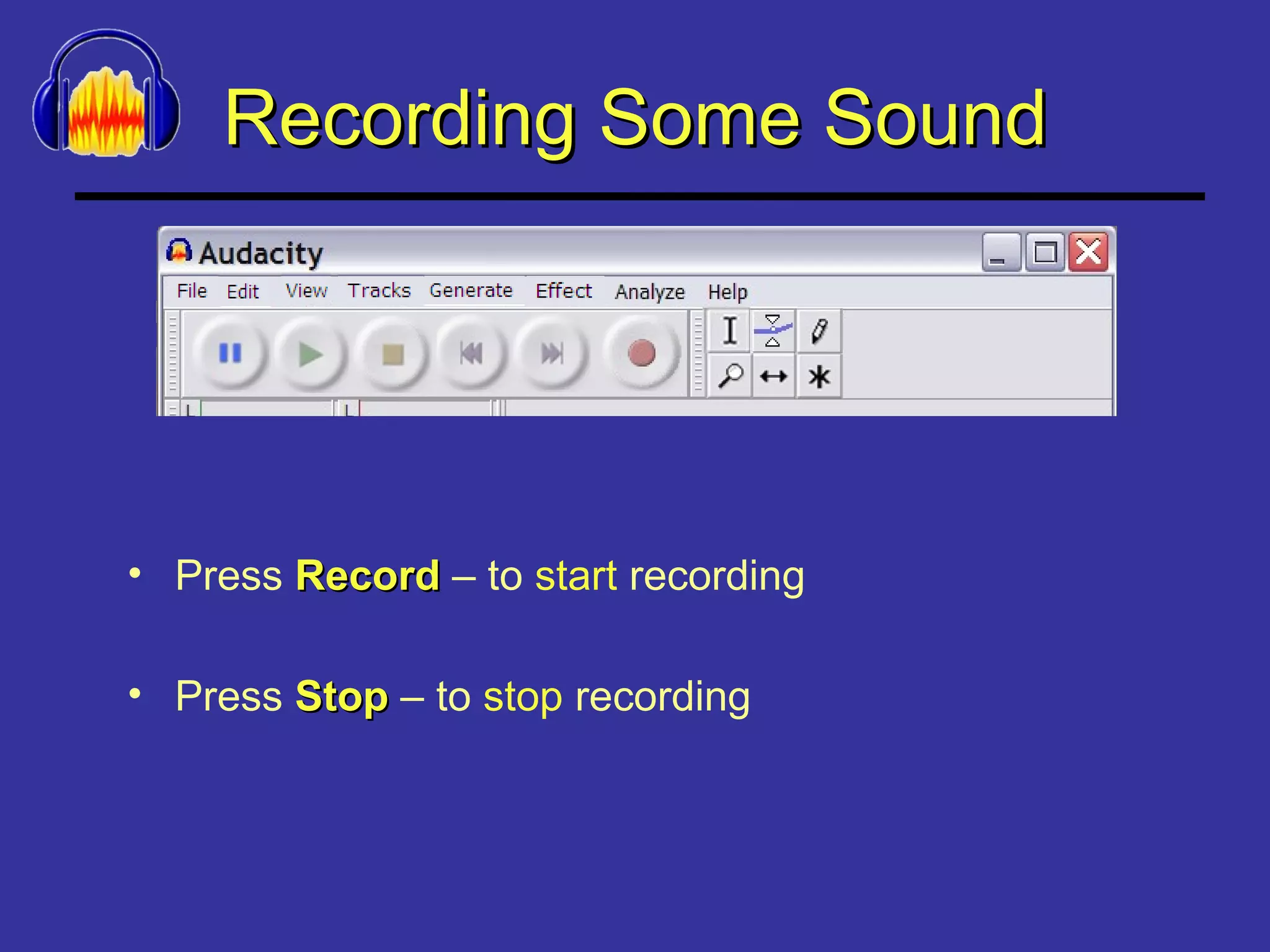 Audacity tutorial powerpoint | PPT