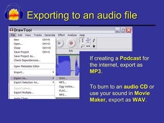 Audacity tutorial powerpoint | PPT