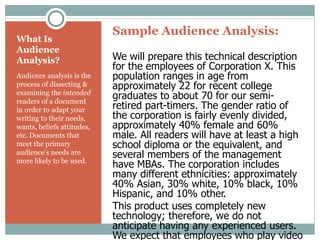 Audience Analysis | PPT