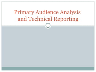 Audience Analysis | PPT