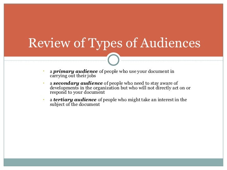 Audience Analysis