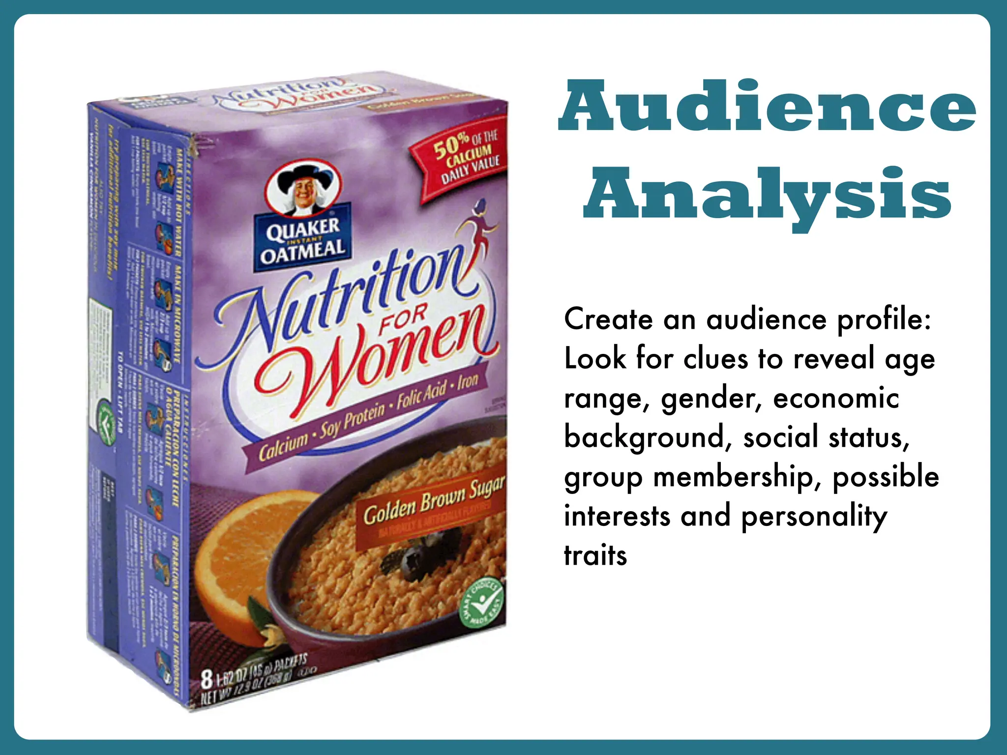 Audience Analysis In-Class Activity for COM1300 | PDF