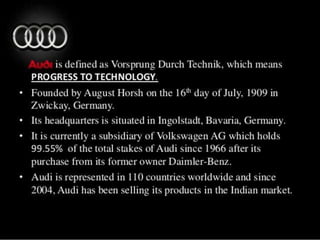 Audi | PPT | Free Download