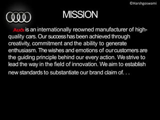 Audi | PPTX | Automotive Industry | Industries