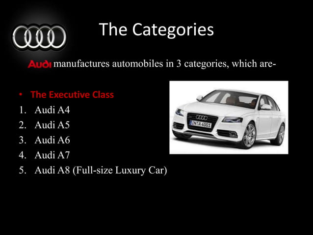 Audi | PPTX | Automotive Industry | Industries