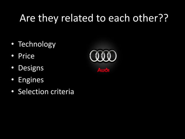 Audi | PPTX | Automotive Industry | Industries