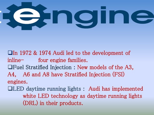 Audi - Progress through Technology | PPT