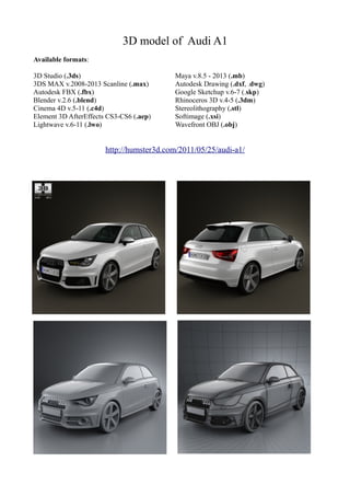3D model of Audi a1 | DOC
