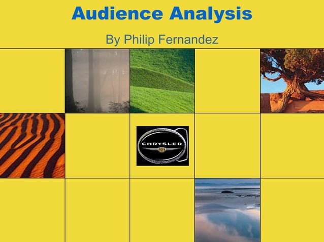 Audiance Analysis | PPT