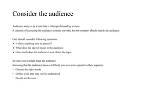 Audiance analysis | PPT