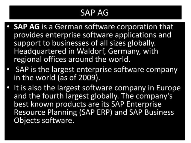 SAP Basis Overview | PPTX