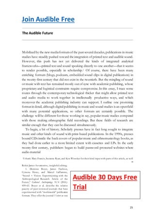 Amazon Audible Feature | DOCX