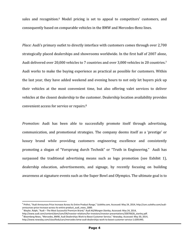 Audi Brand Strategy Evaluation | PDF