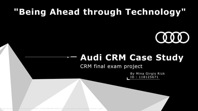 Audi case study crm final project | PDF