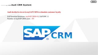 Audi case study crm final project | PDF
