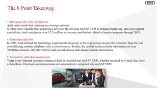 Audi case study crm final project | PDF