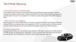 Audi case study crm final project | PDF