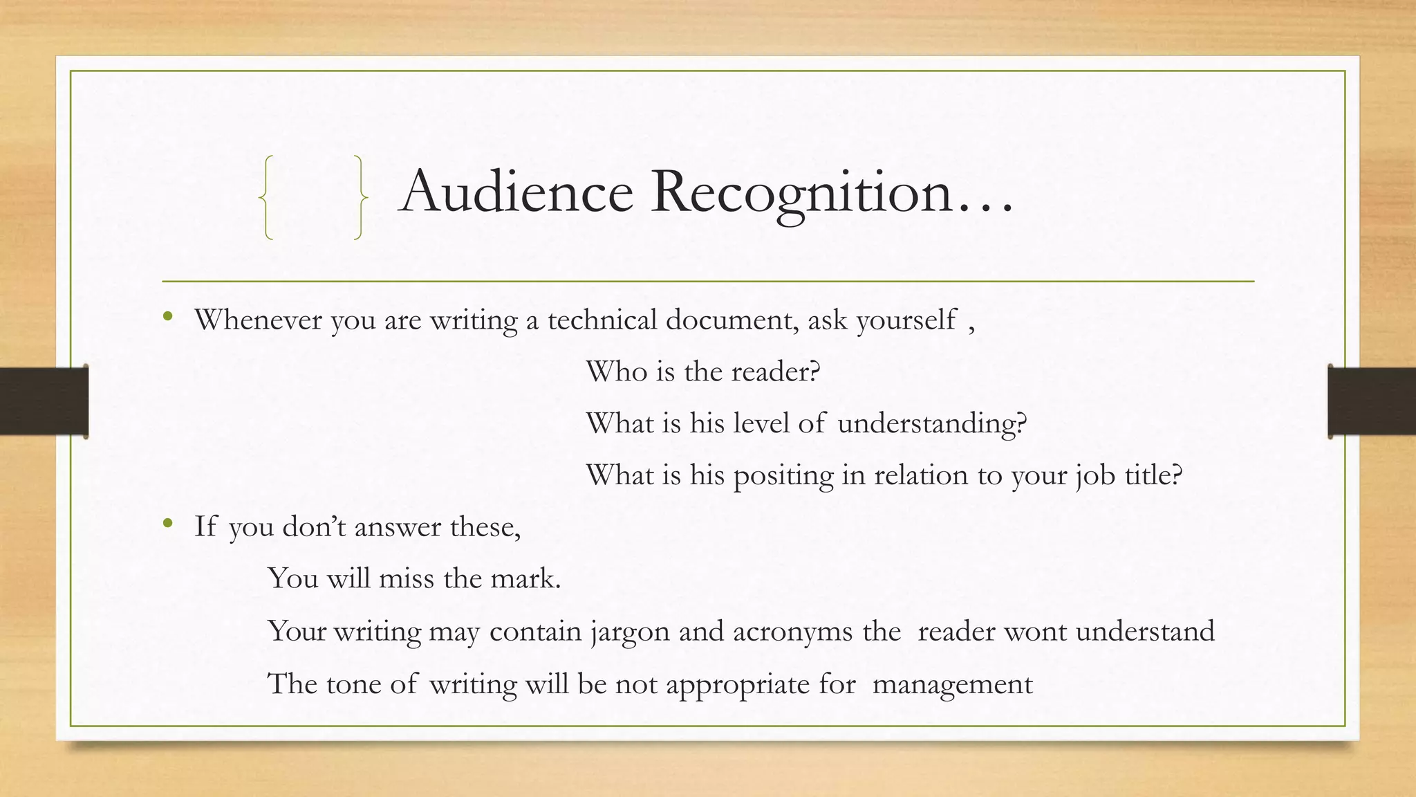 Audience recognition and involvement | PPT