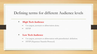 Audience recognition and involvement | PPT