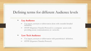 Audience recognition and involvement | PPT