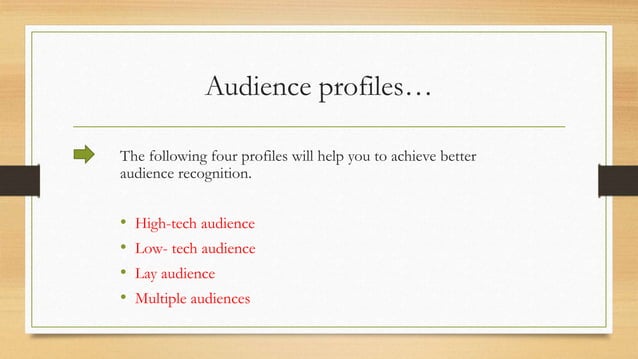 Audience recognition and involvement | PPT