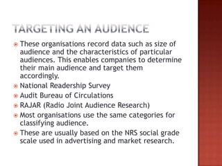 Audience 1 | PPTX | Genres