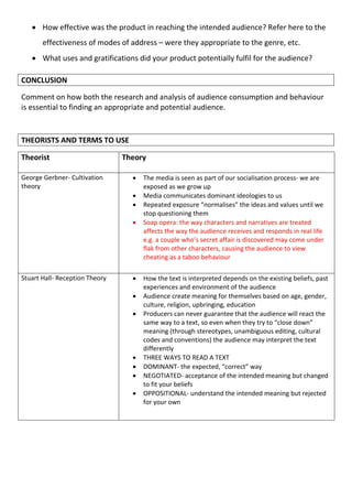 1b Audience essay plan | PDF