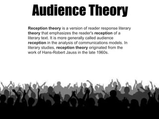 Audience Theory A2 Media Studies | PPT