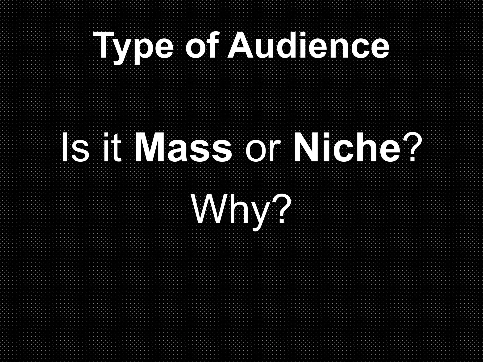 Media Studies Audience | PPTX