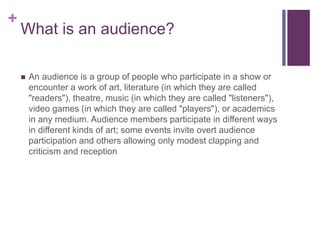Audience | PPT