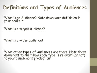 Audience | PPT