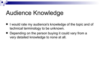 Audience Analysis | PPT