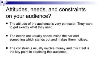 Audience Analysis | PPT