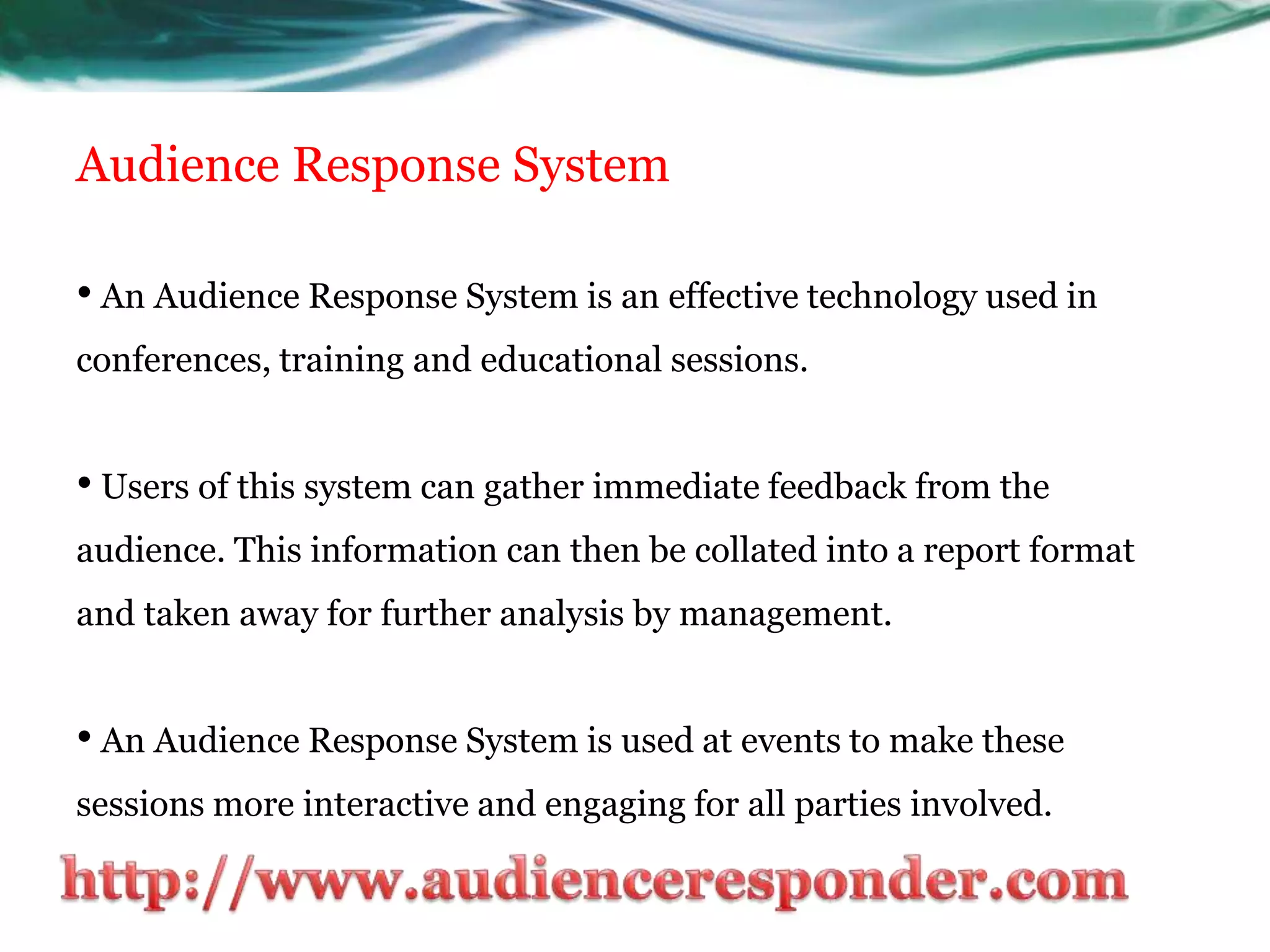 Audience response-system | PPT