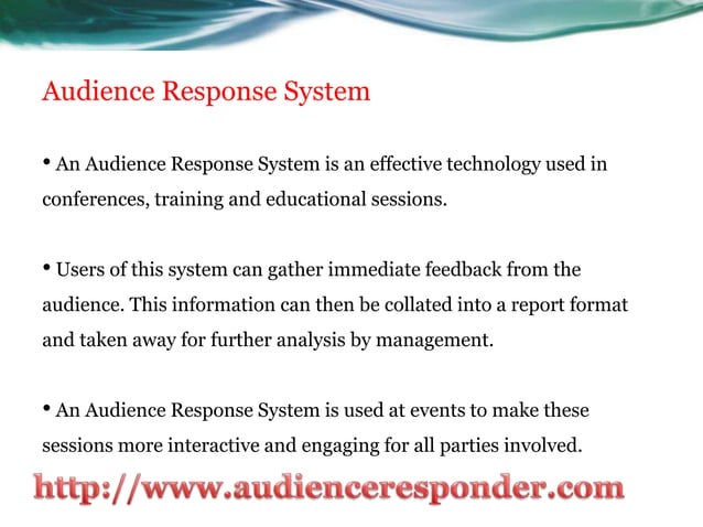 Audience response-system | PPT