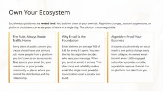 Building a Sustainable Creator Business: From Audience to Income | PPTX