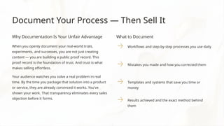 Building a Sustainable Creator Business: From Audience to Income | PPTX