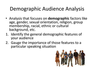 SPE 108: Audience Analysis | PPTX