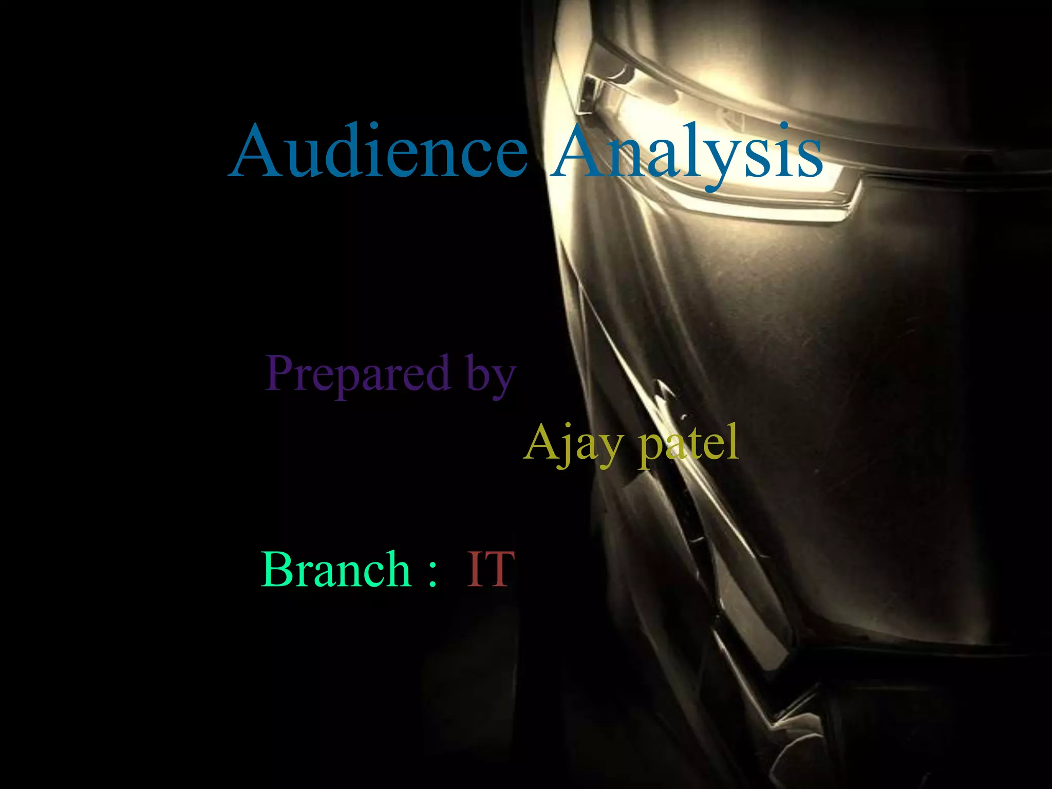 Audience analysis | PPTX