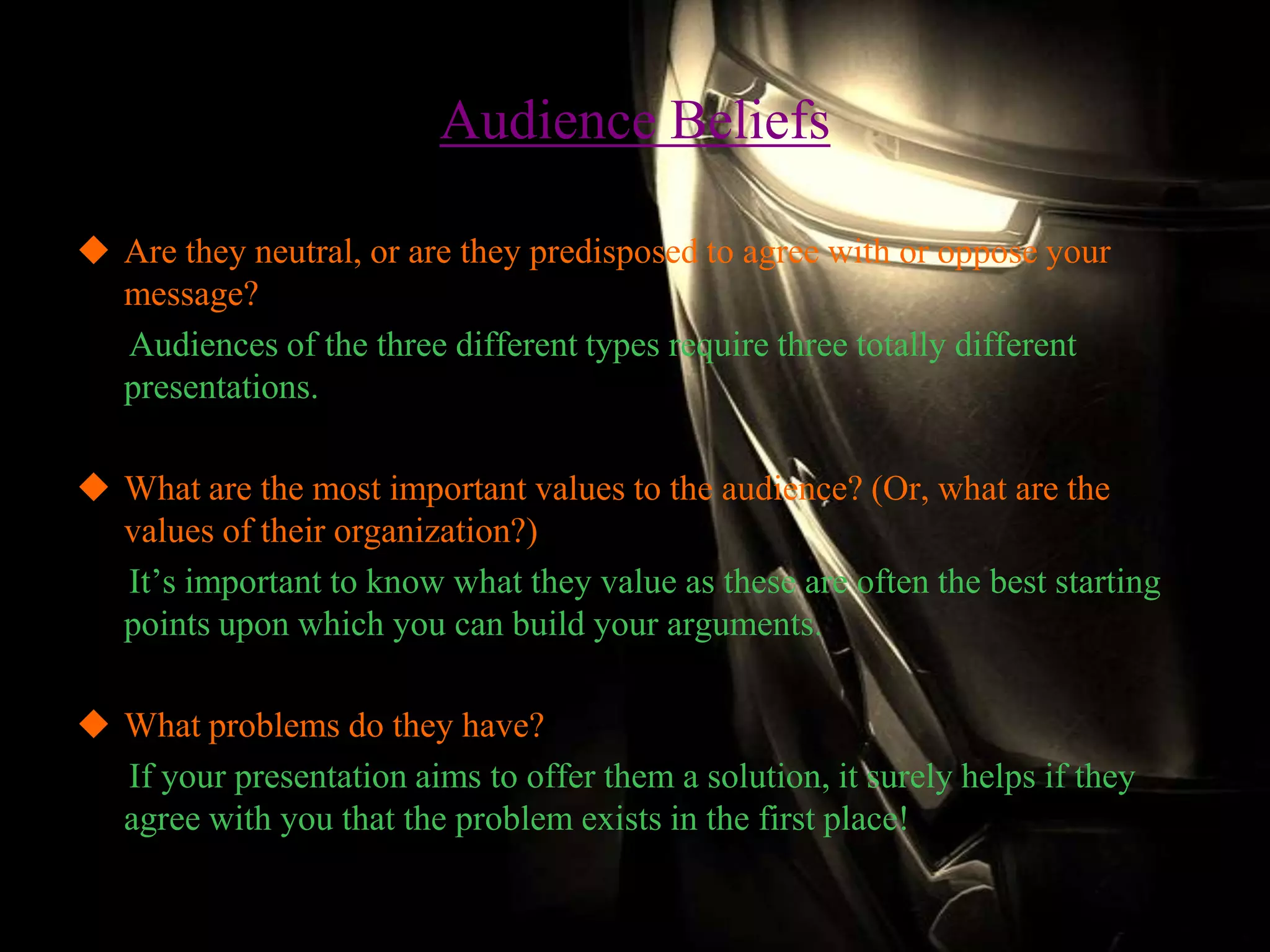 Audience analysis | PPTX