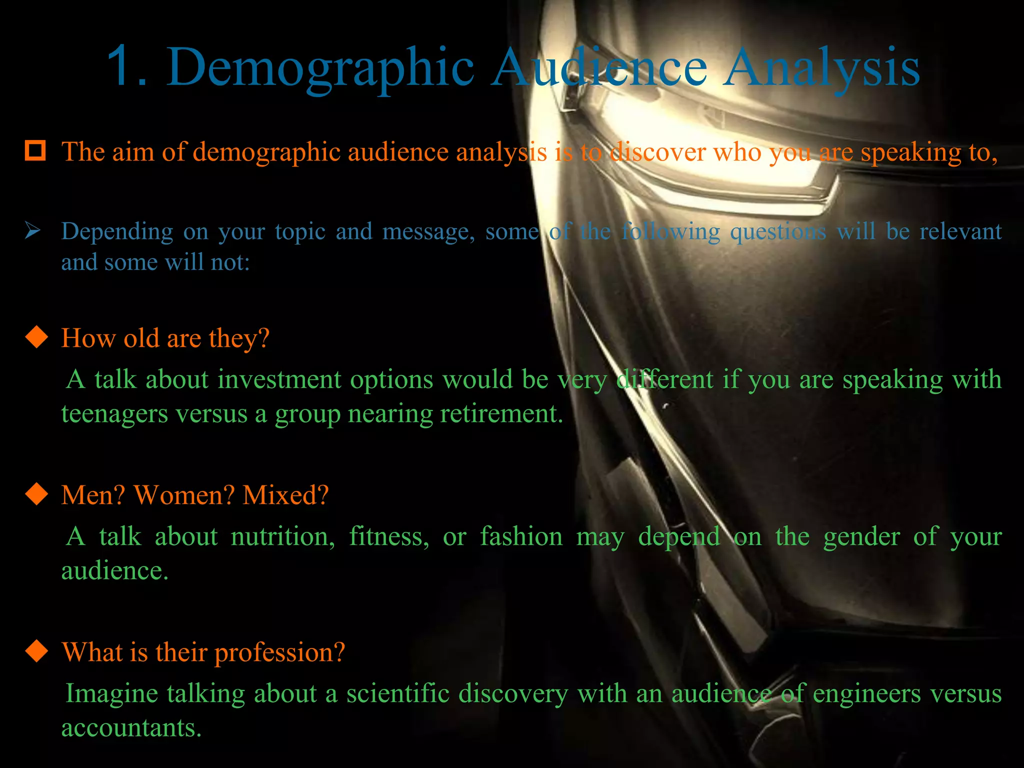 Audience analysis | PPTX