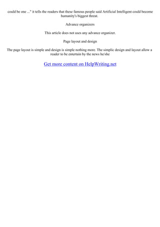 Audience Analysis Essay Example | PDF