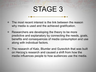 Audience uses and gratifications theory | PPTX